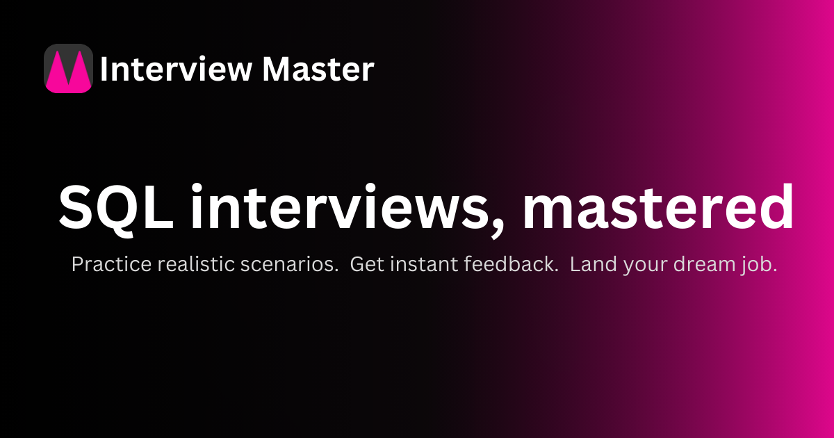 Sql Select Statement Query Database Tables Interview Master